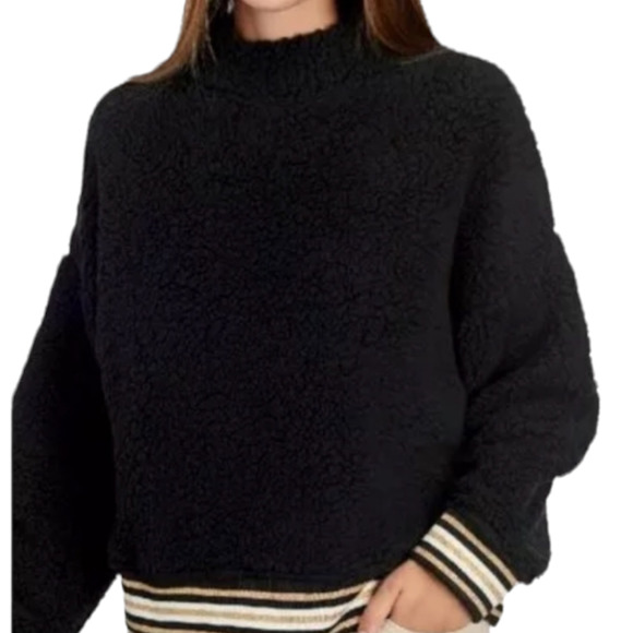 Nanette Lepore | Tops | Nanette Lepore Large Black Teddy Bear Fleece ...